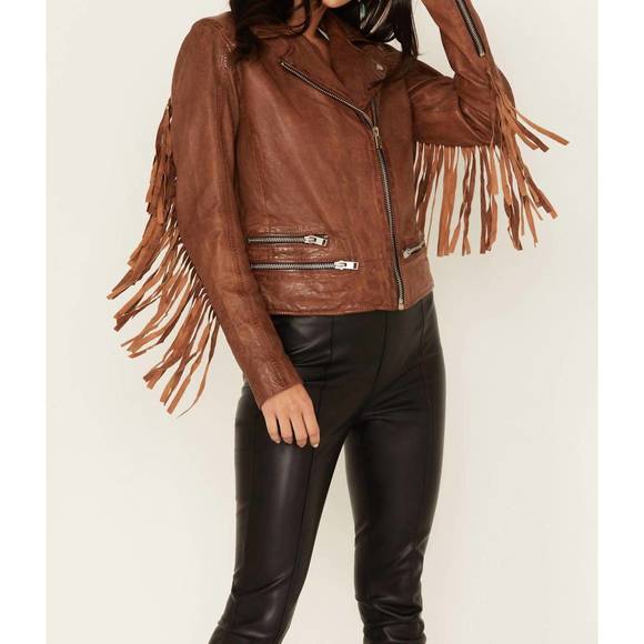 MAURITIUS | Jackets & Coats | New Mauritius Zoe Rf Fringe Leather ...